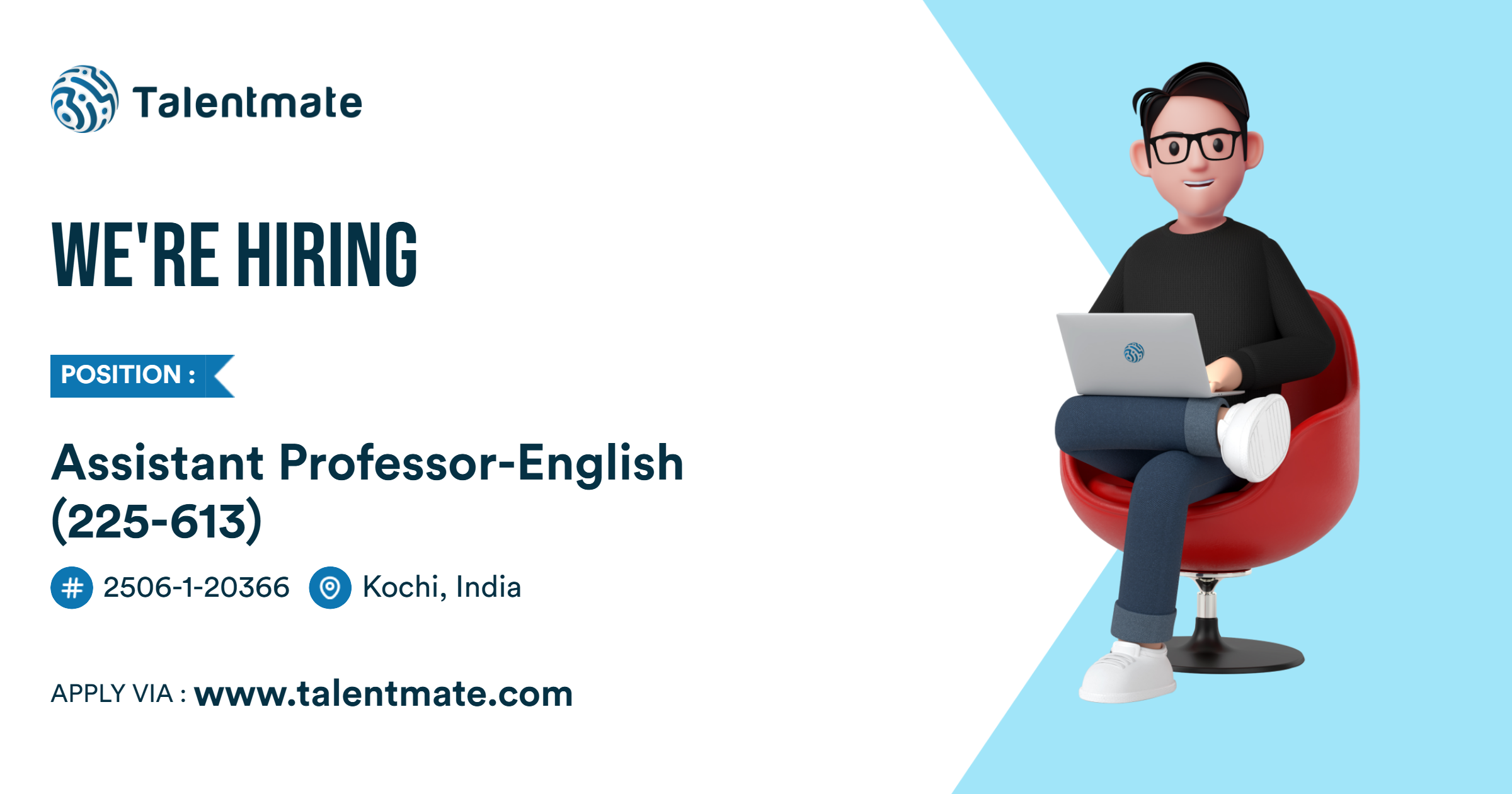 Assistant Professor-English (225-613) Jobs in Kochi, India