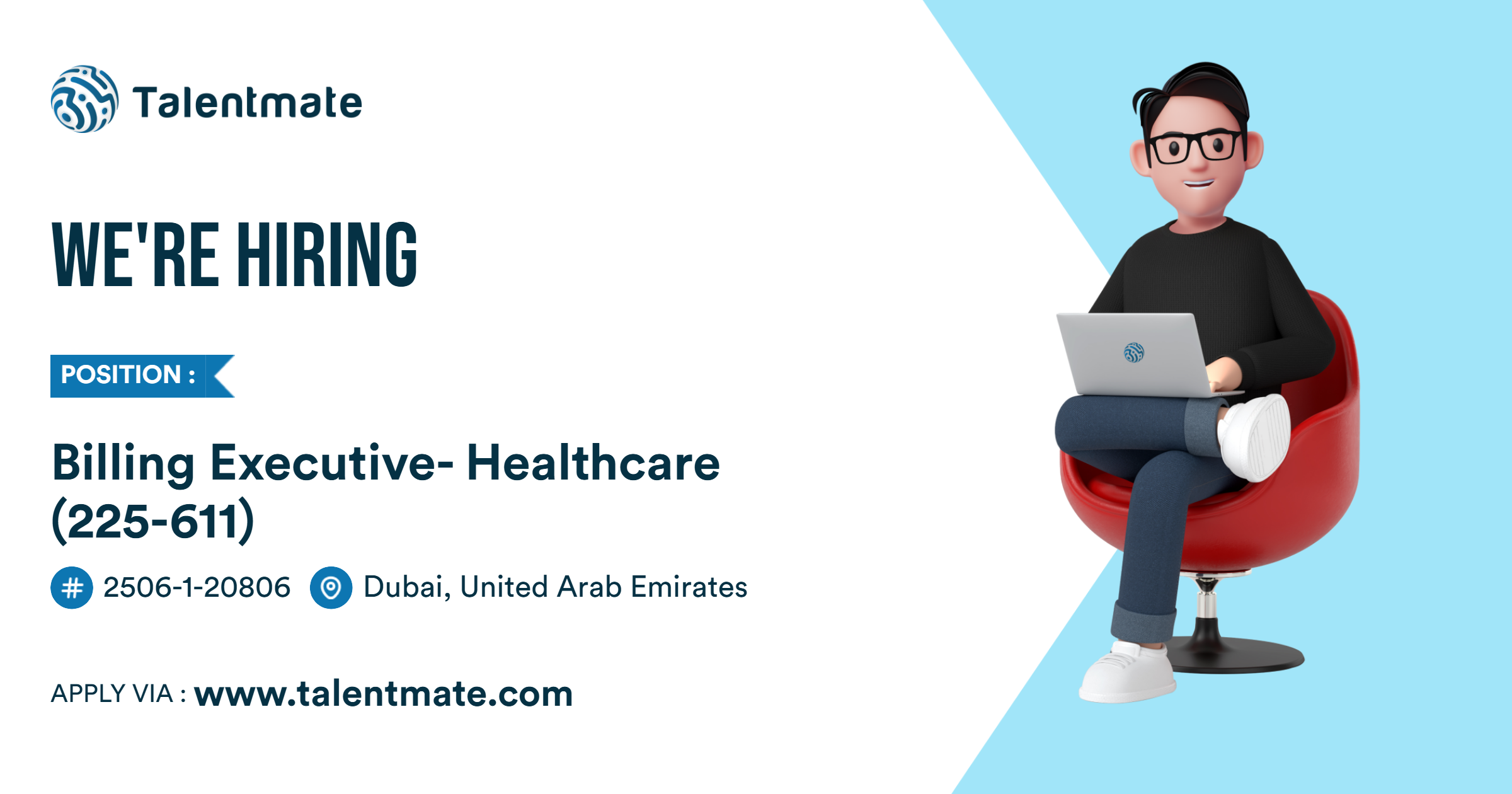 Billing Executive- Healthcare (225-611) Jobs in Dubai, United Arab Emirates