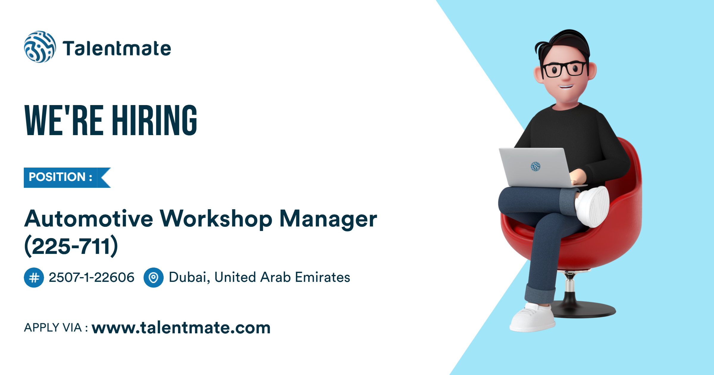 Automotive Workshop Manager (225-711) Jobs in Dubai, United Arab Emirates