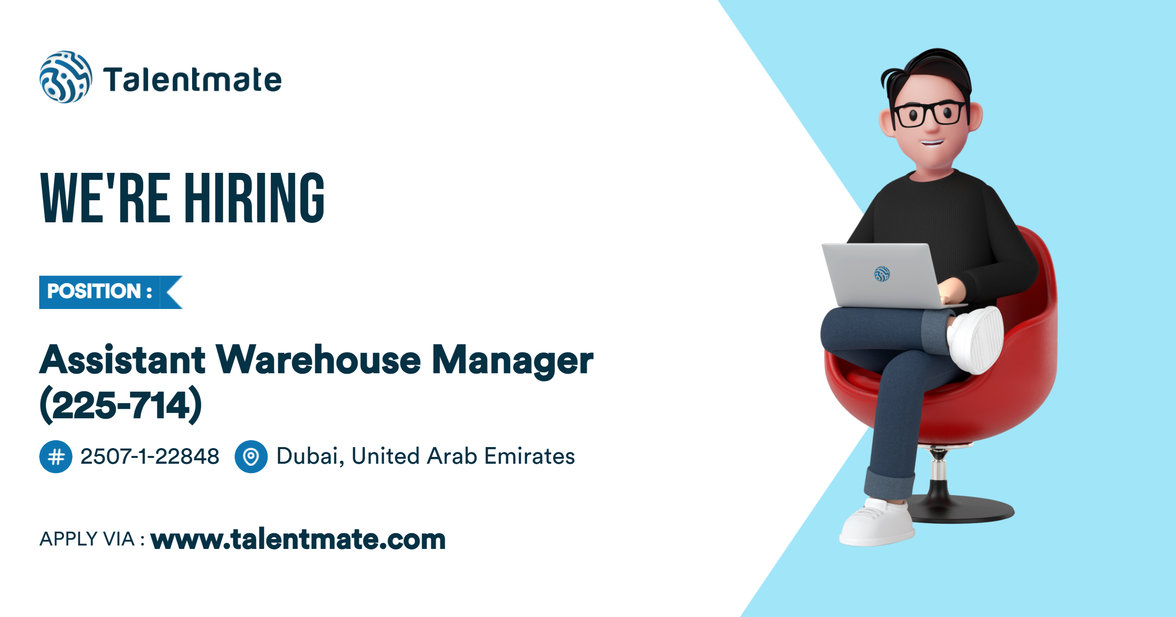 Assistant Warehouse Manager (225-714) Jobs in Dubai, United Arab Emirates