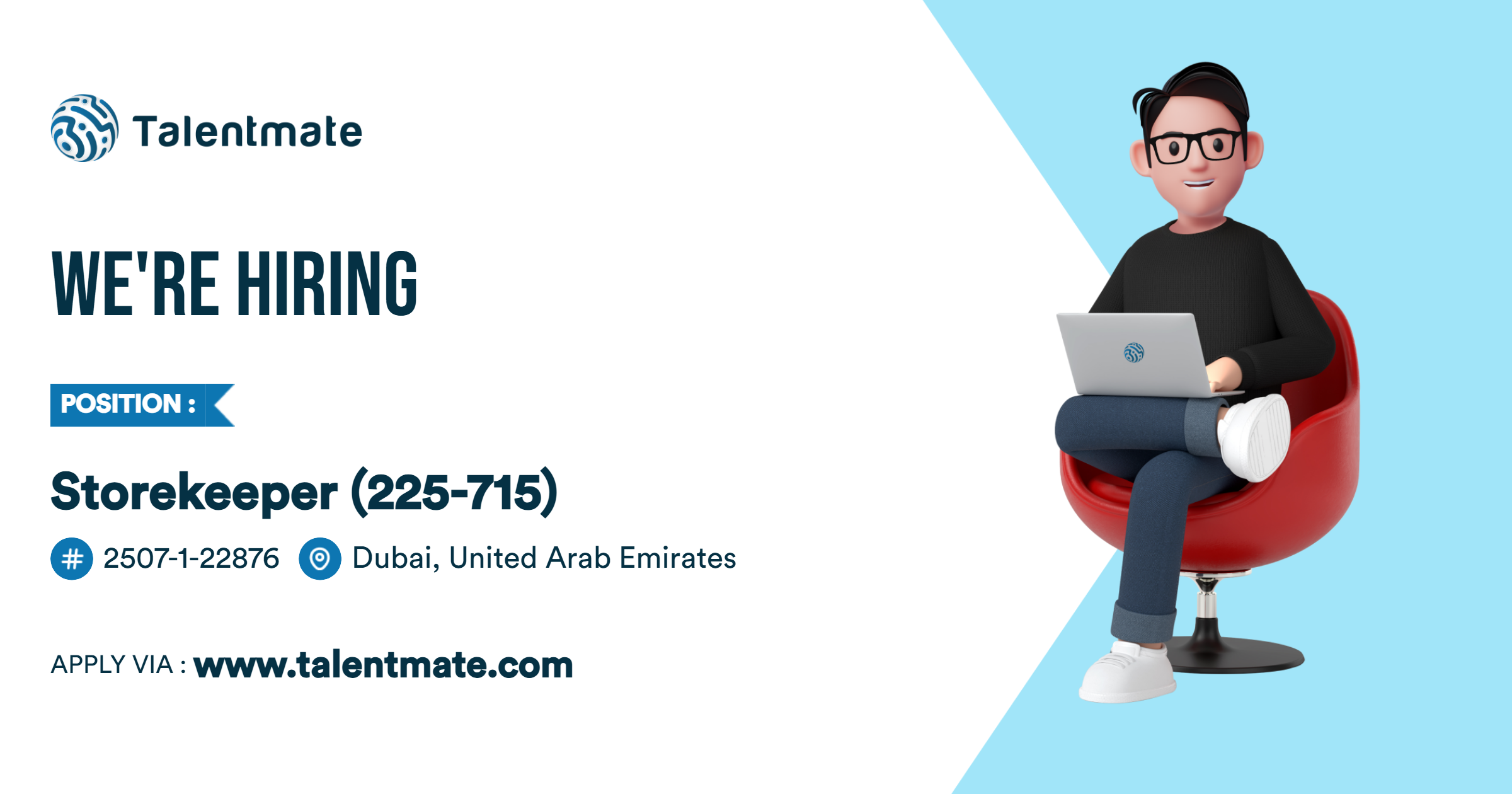 Storekeeper (225-715) Jobs in Dubai, United Arab Emirates