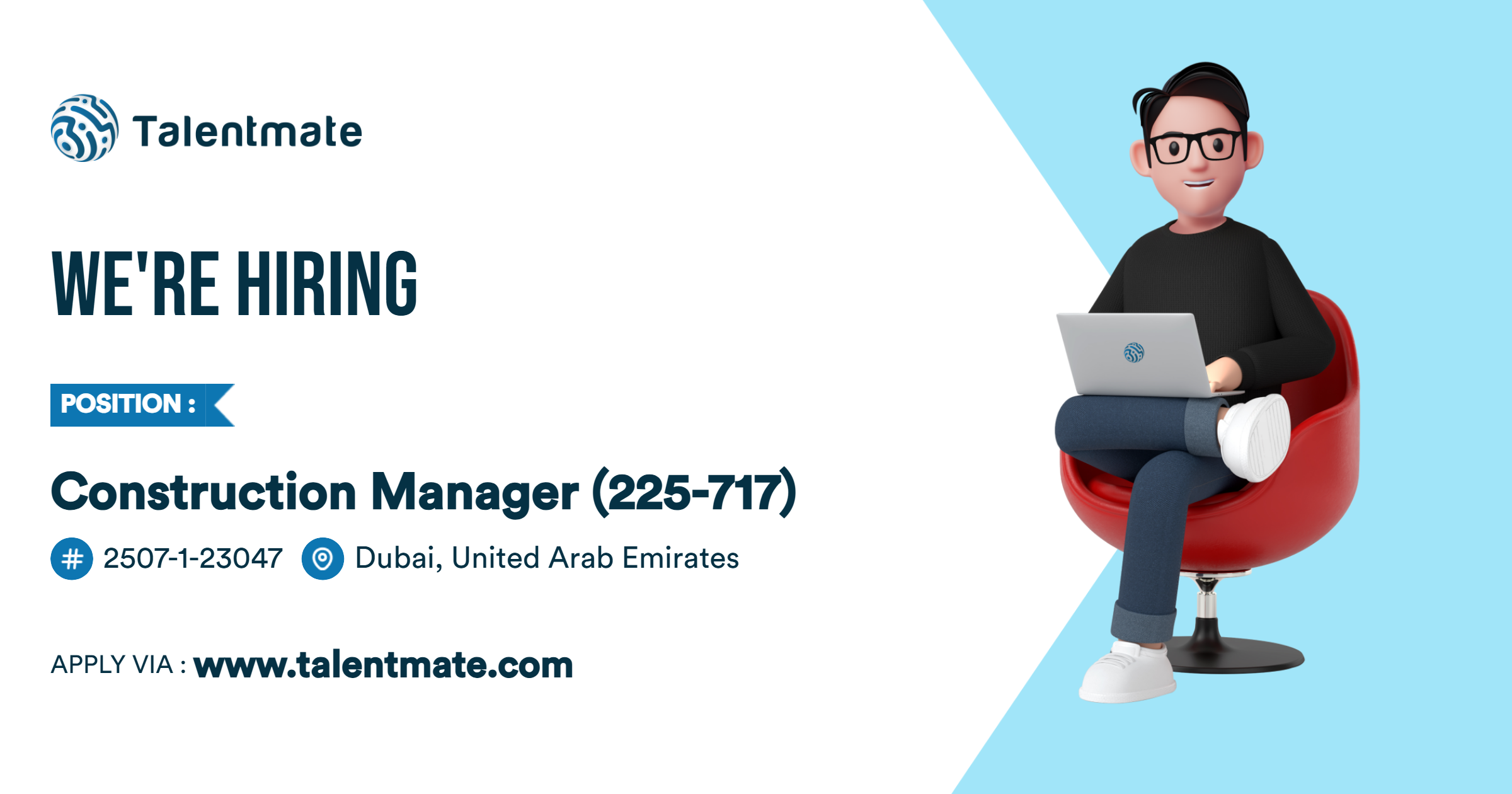 Construction Manager (225-717) Jobs in Dubai, United Arab Emirates