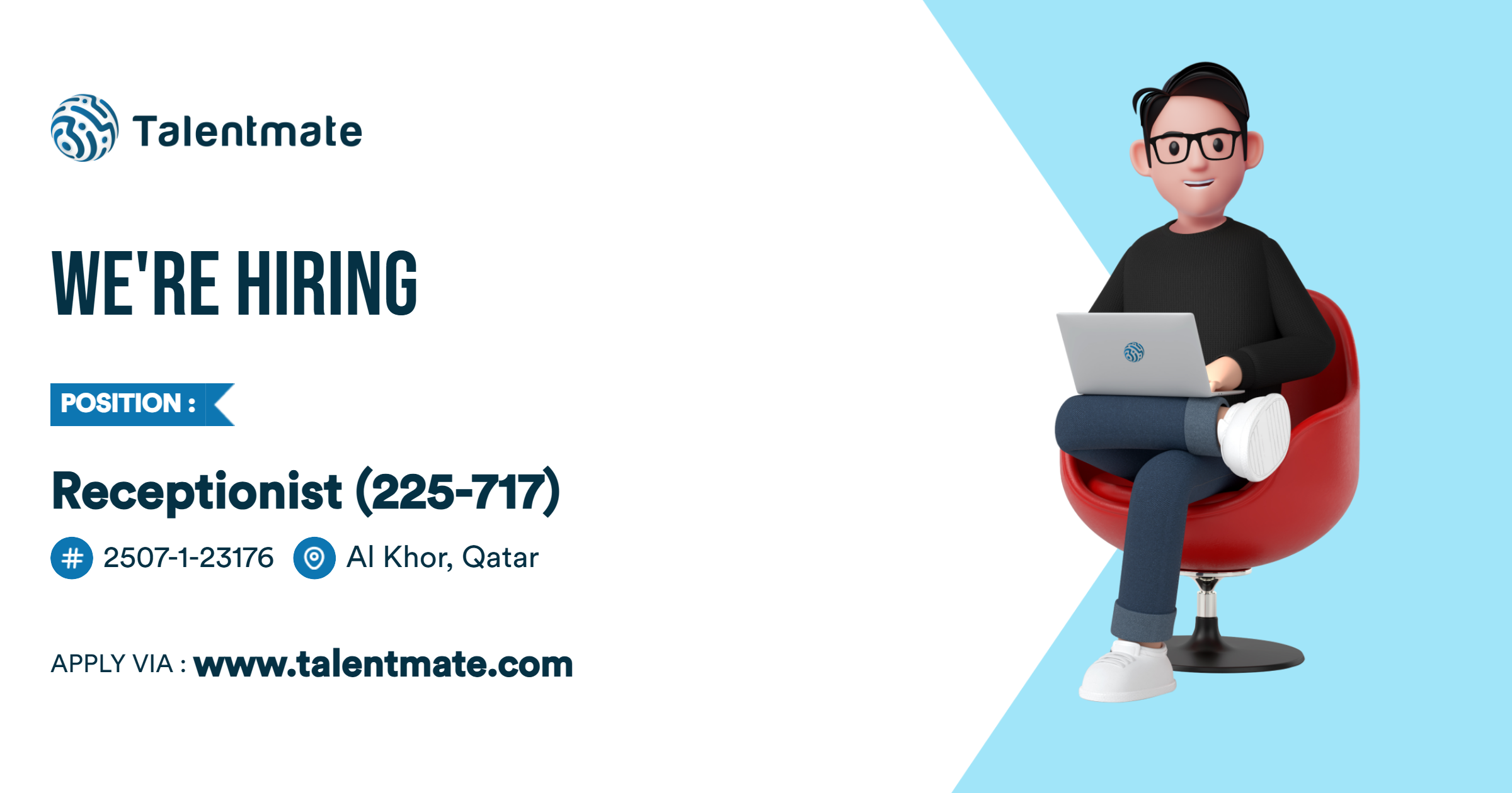 Receptionist (225-717) Jobs in Al Khor, Qatar