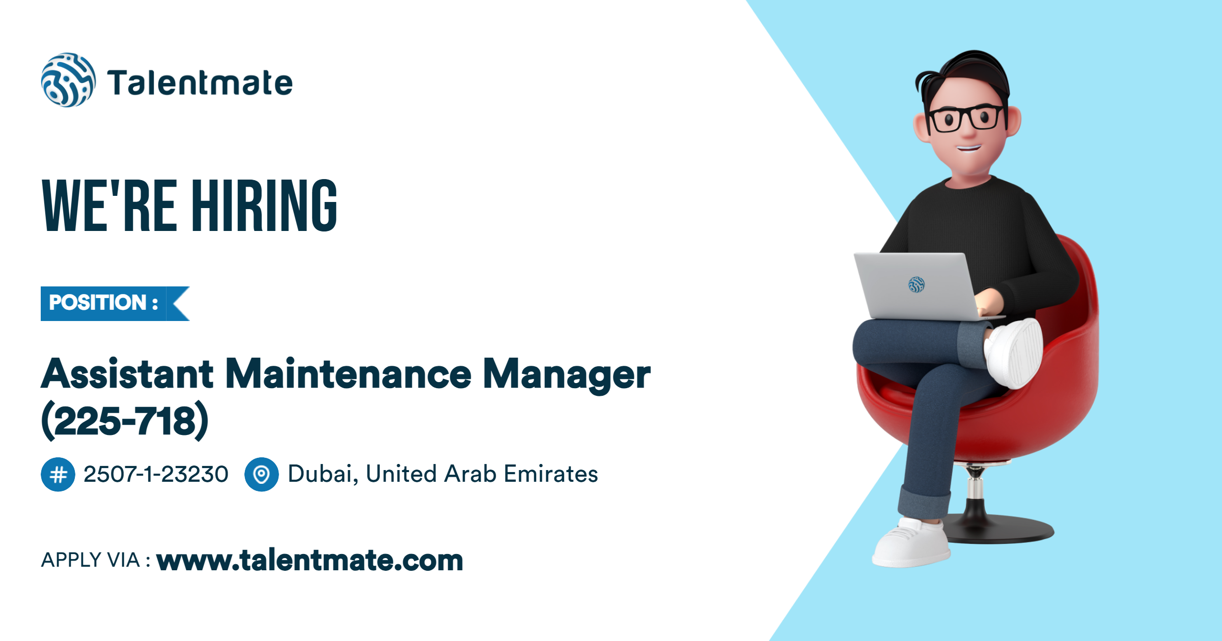 Assistant Maintenance Manager (225-718) Jobs in Dubai, United Arab Emirates