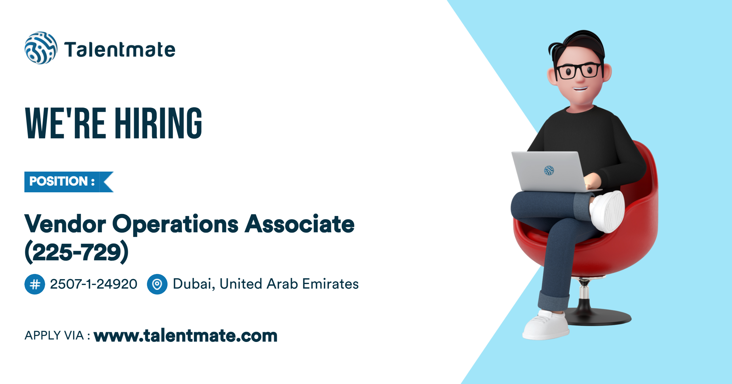 Vendor Operations Associate (225-729) Jobs in Dubai, United Arab Emirates