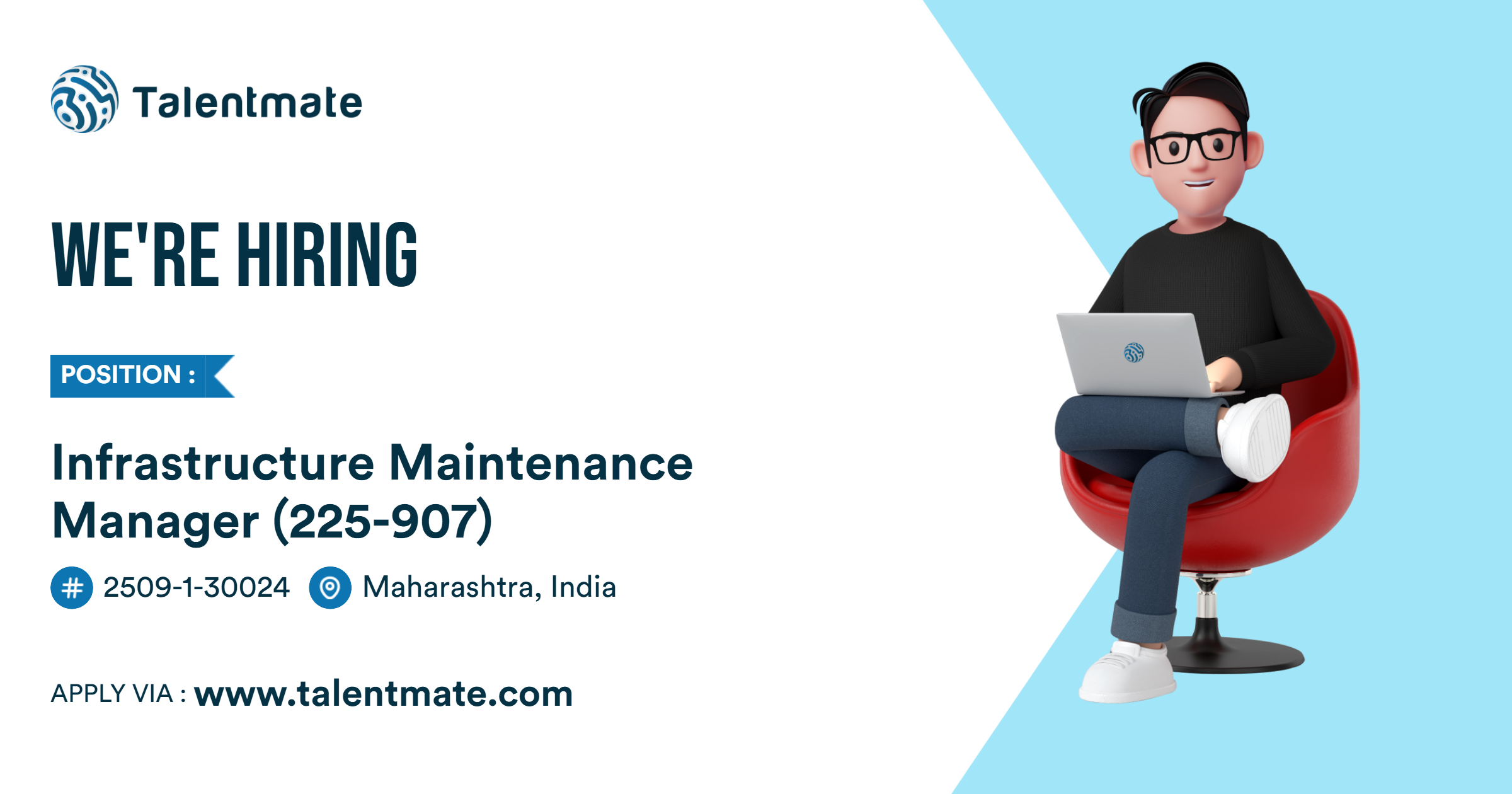Infrastructure Maintenance Manager (225-907) Jobs in Maharashtra, India