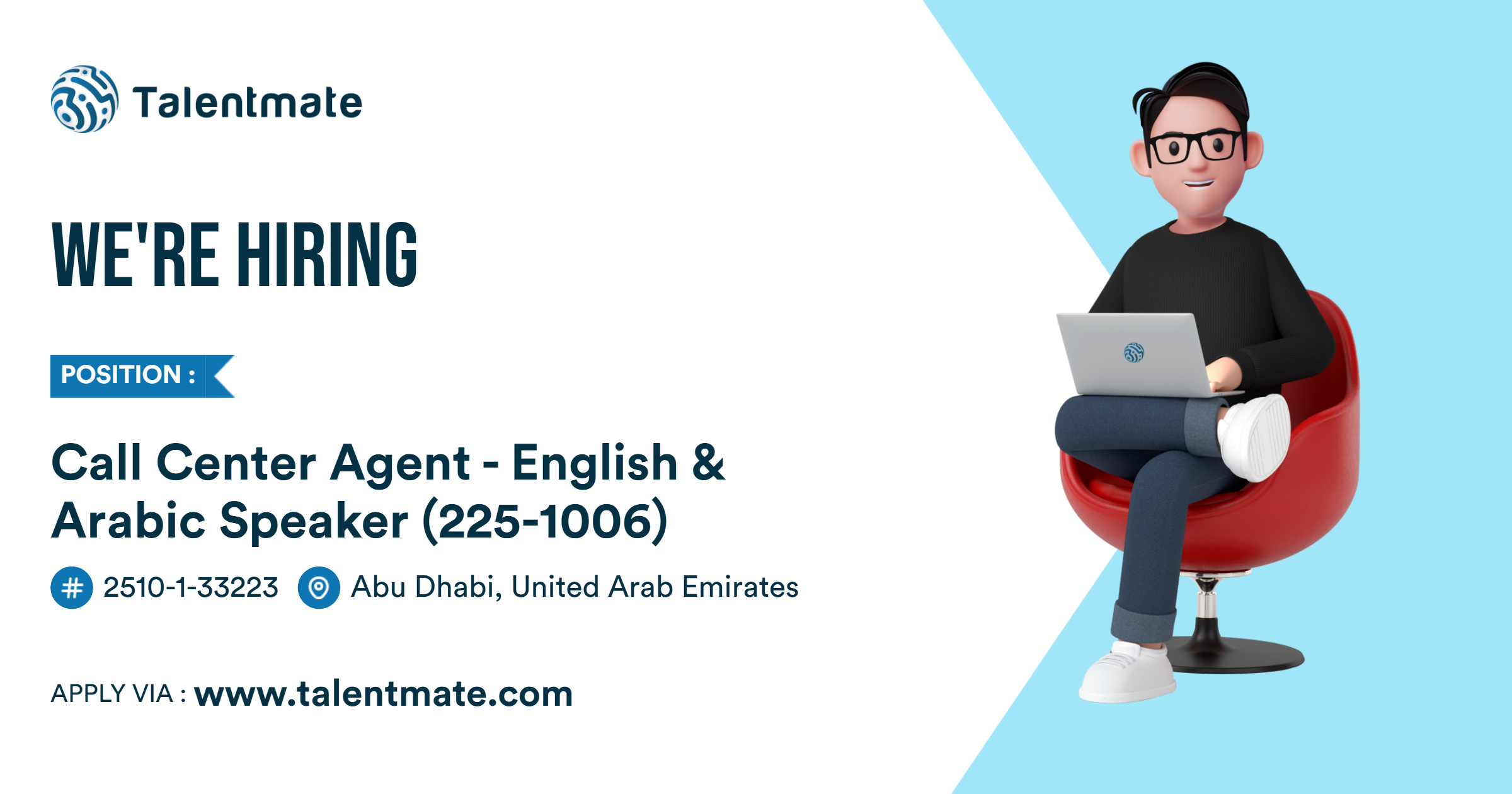 Call Center Agent - English & Arabic Speaker (225-1006) Jobs in Abu ...