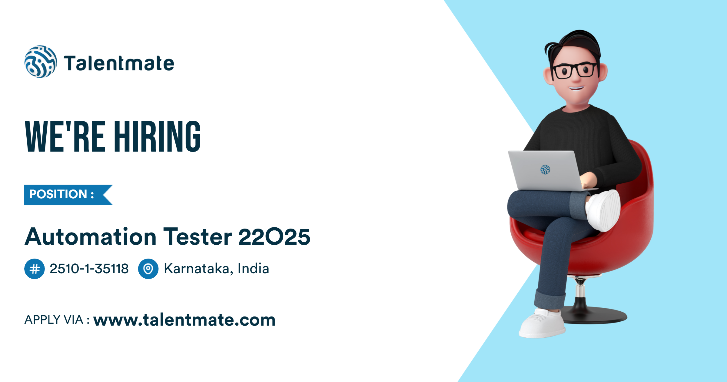 Automation Tester 22O25 Jobs in Karnataka, India