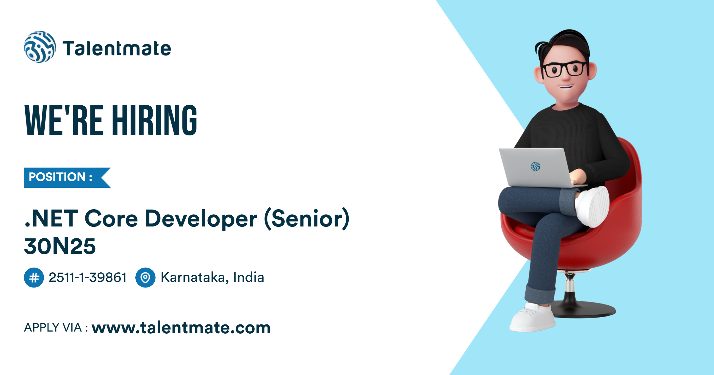 .NET Core Developer (Senior) 30N25 Jobs in Karnataka, India