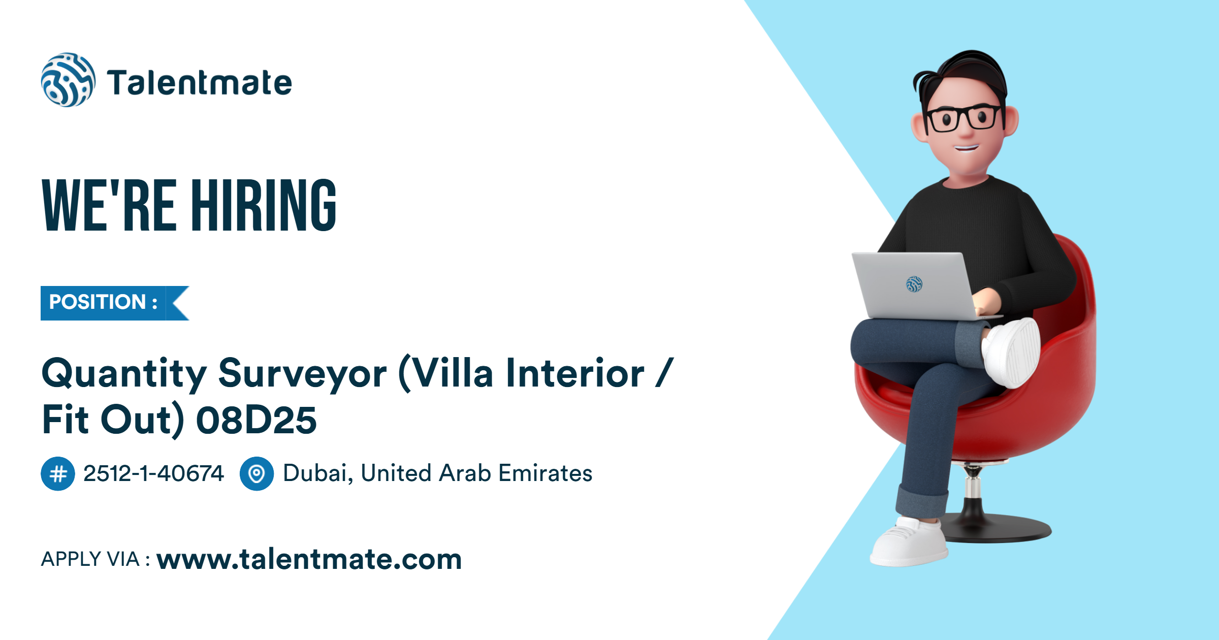 Quantity Surveyor (Villa Interior / Fit Out) 08D25 Jobs in Dubai ...
