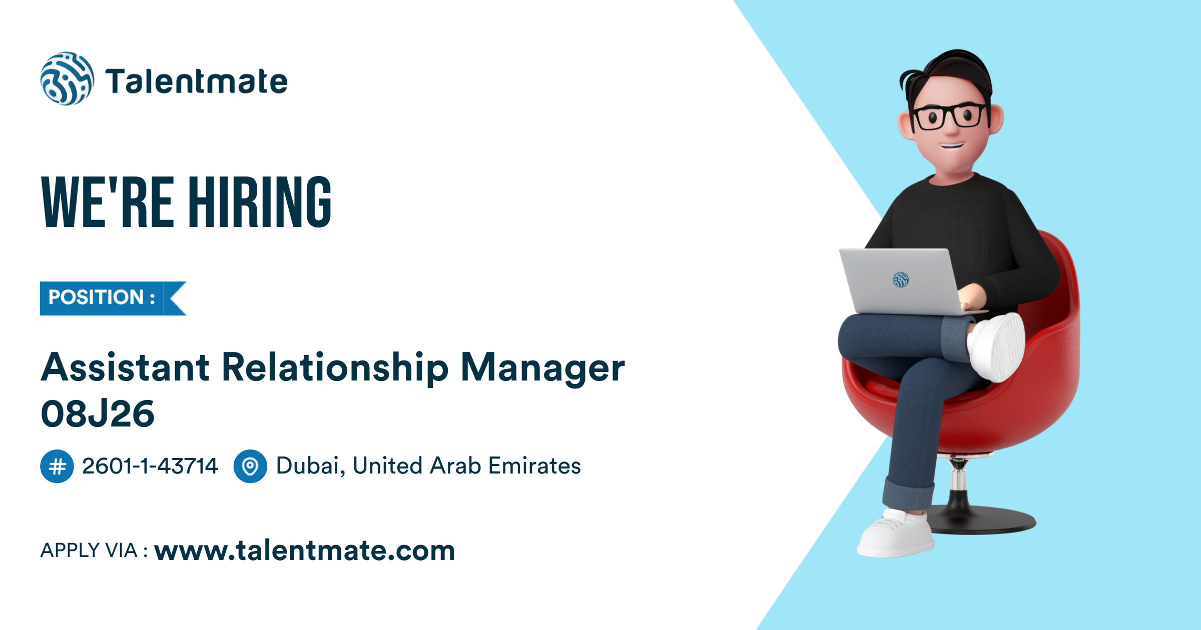 Assistant Relationship Manager 08J26 Jobs in Dubai, United Arab Emirates