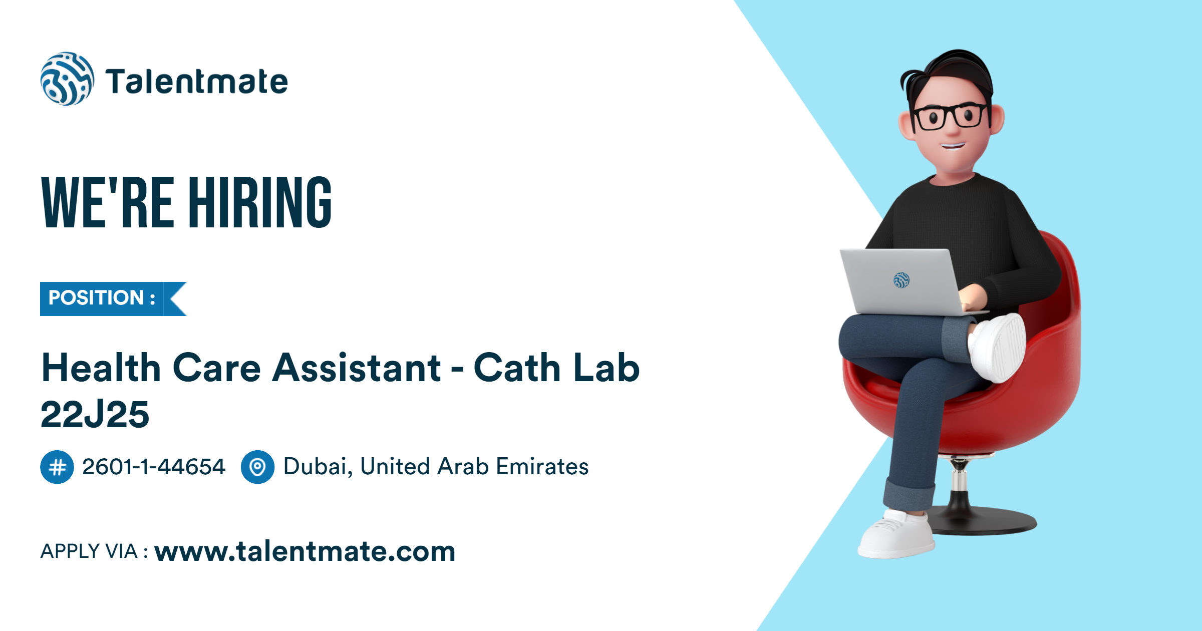 Health Care Assistant - Cath Lab 22J25 Jobs in Dubai, United Arab Emirates