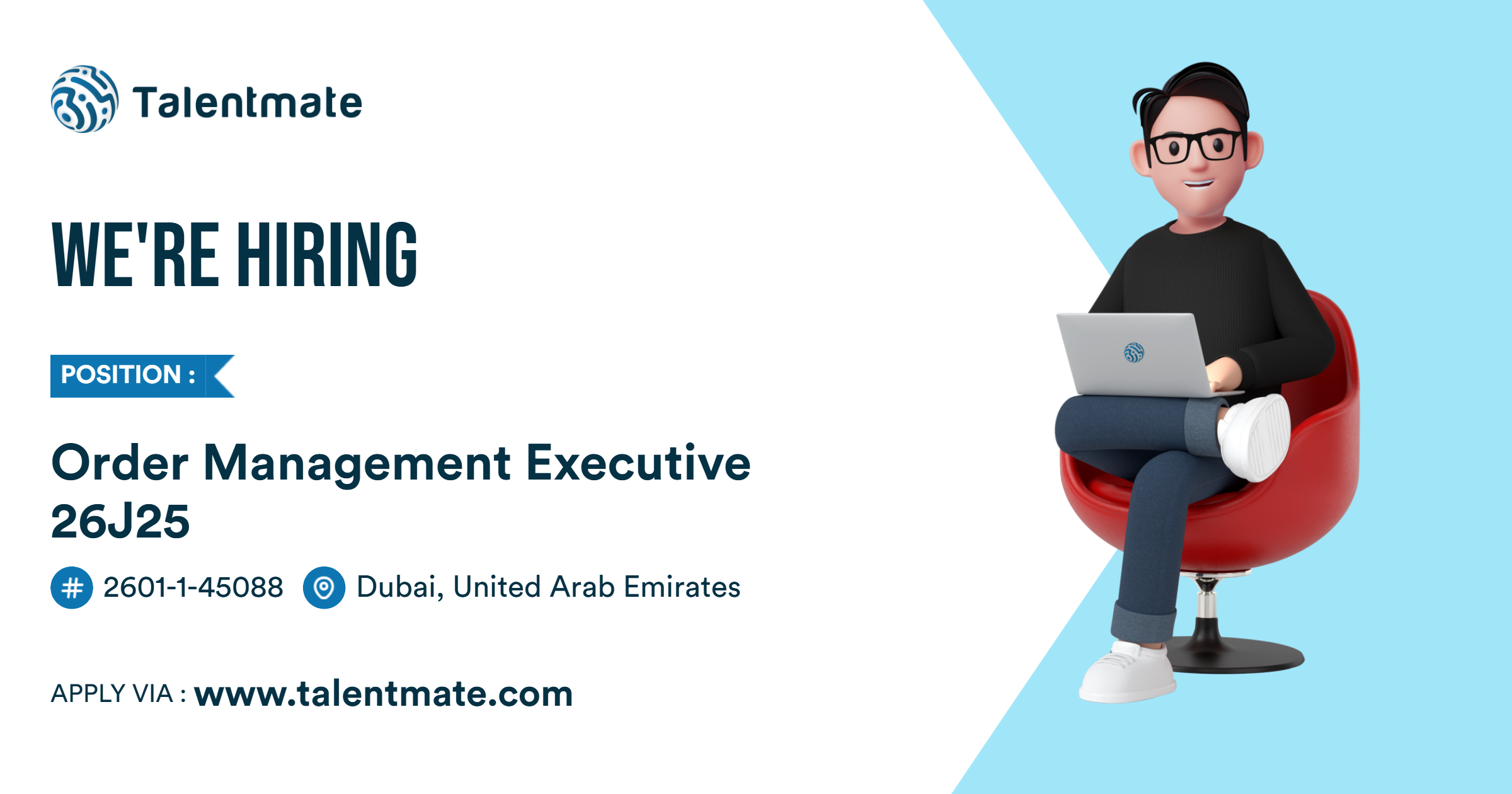 Order Management Executive 26J25 Jobs in Dubai, United Arab Emirates