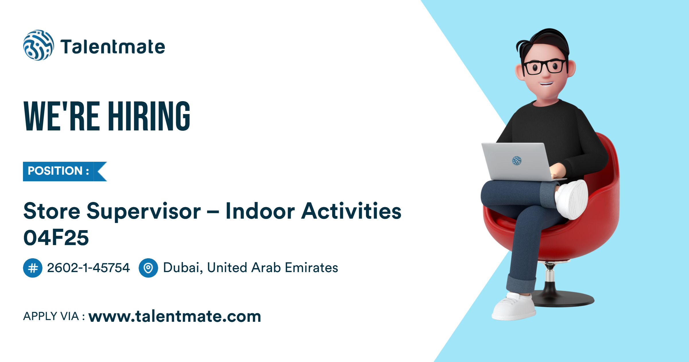 Store Supervisor – Indoor Activities 04F25 Jobs in Dubai, United Arab ...