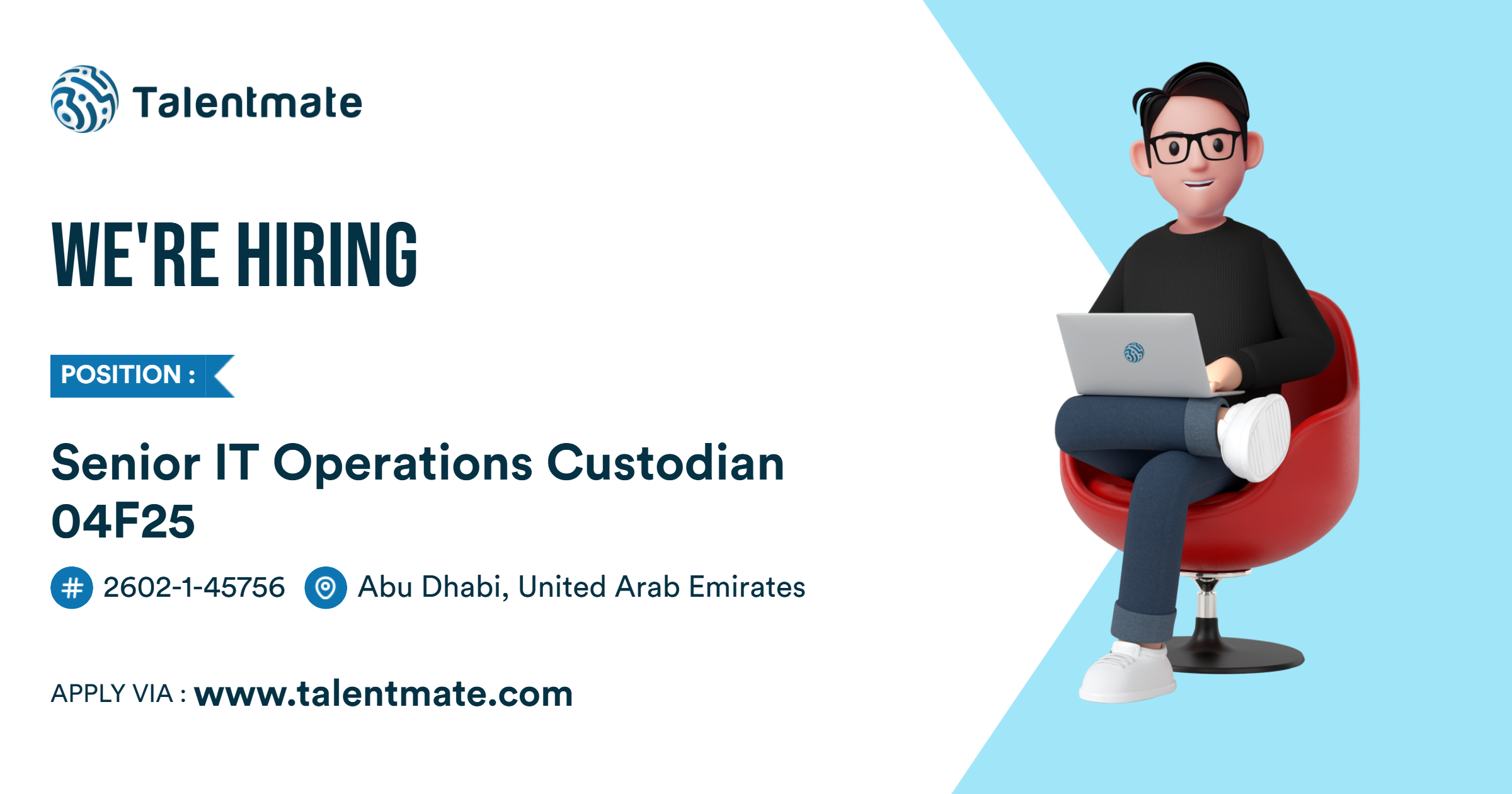 Senior IT Operations Custodian 04F25 Jobs in Abu Dhabi, United Arab ...