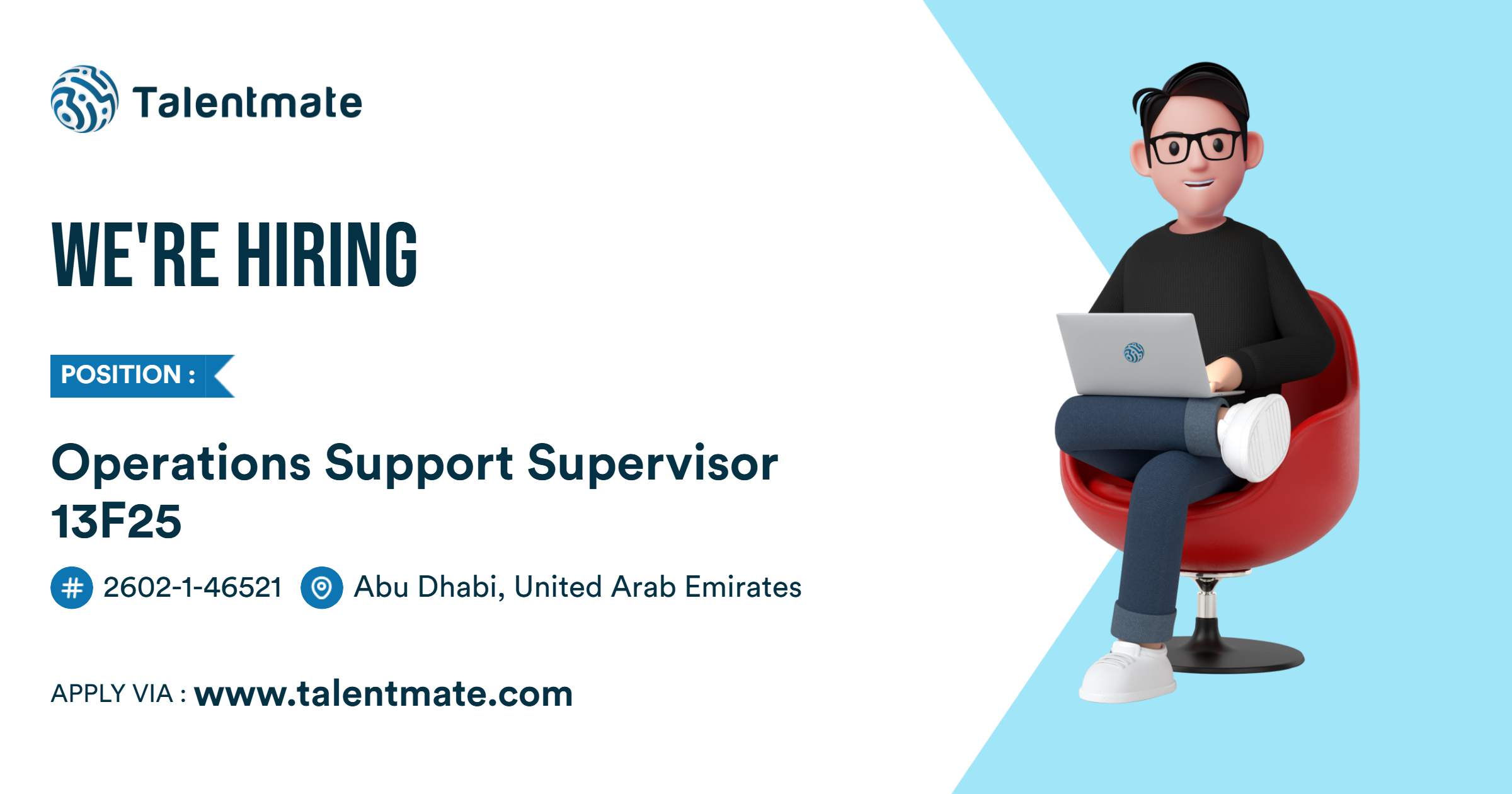 Operations Support Supervisor 13F25 Jobs in Abu Dhabi, United Arab Emirates