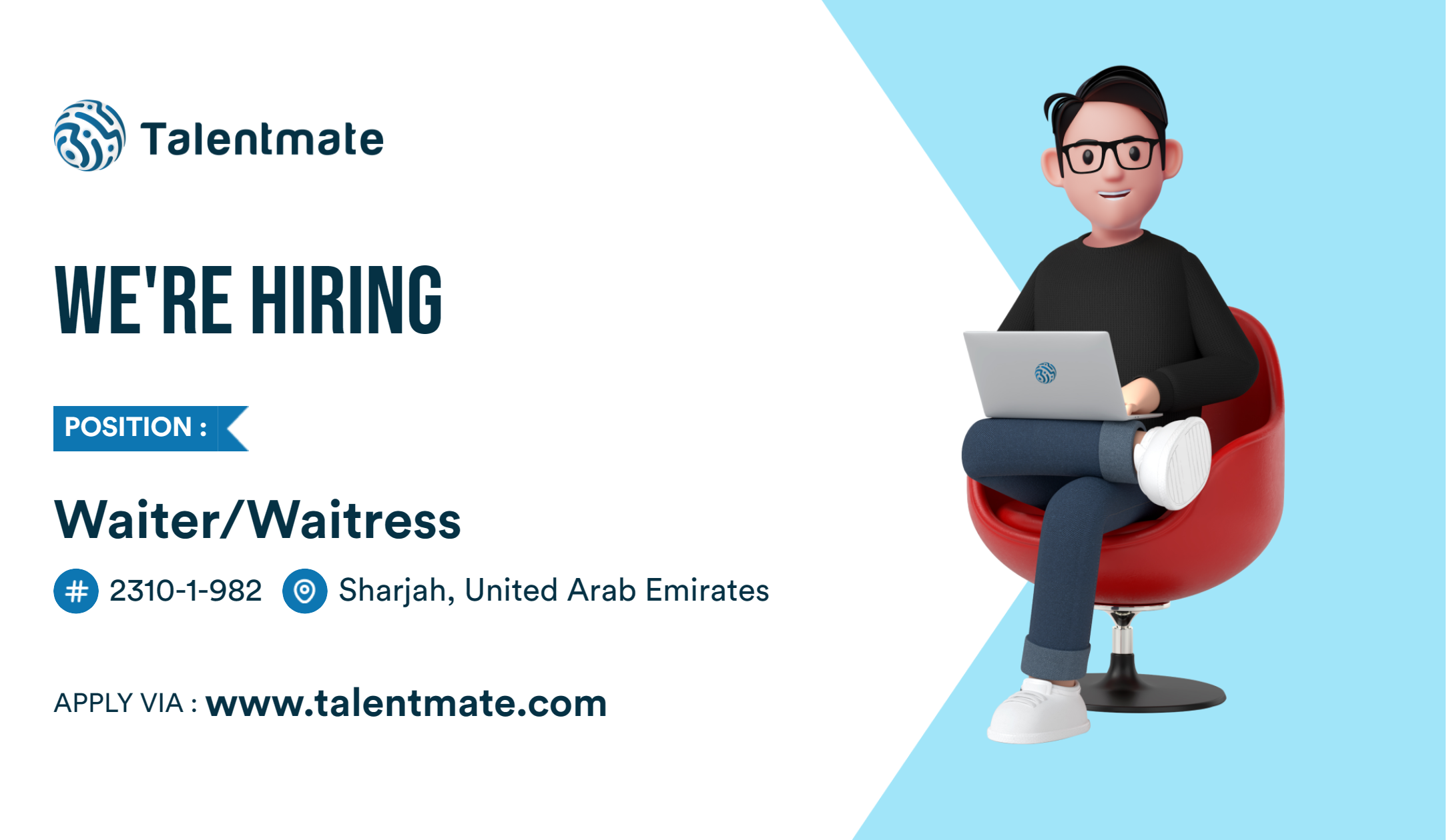 Waiter/Waitress Jobs in Sharjah, United Arab Emirates
